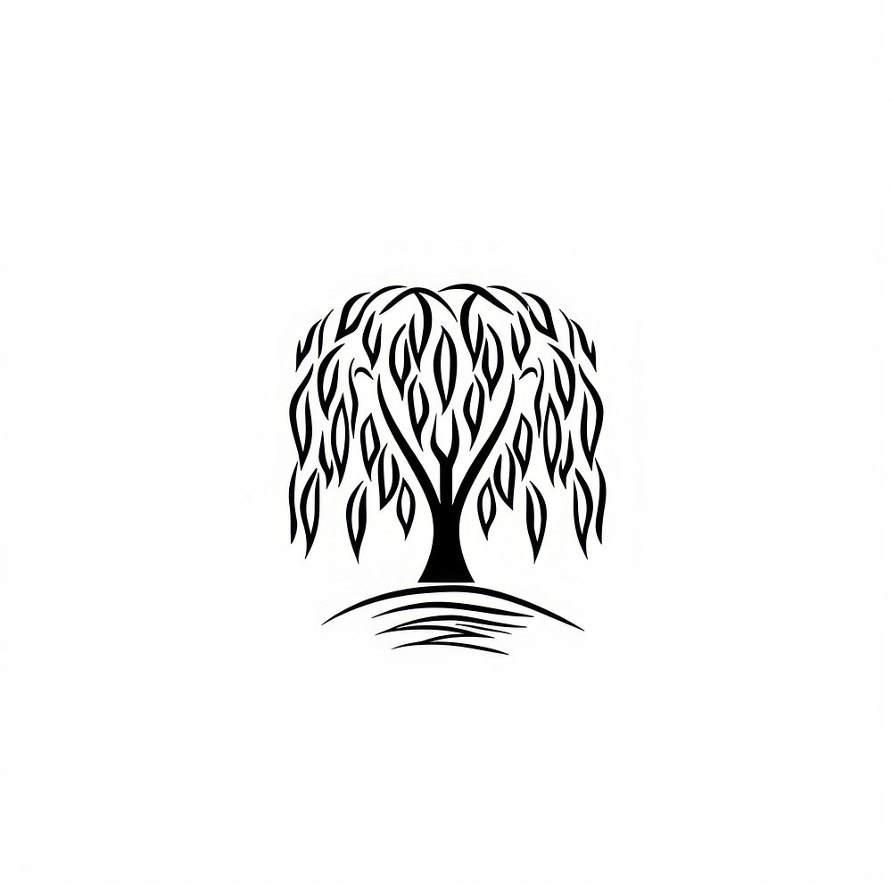 Simple Minimalist Willow Tree Logo | Free Photo Illustration - rawpixel