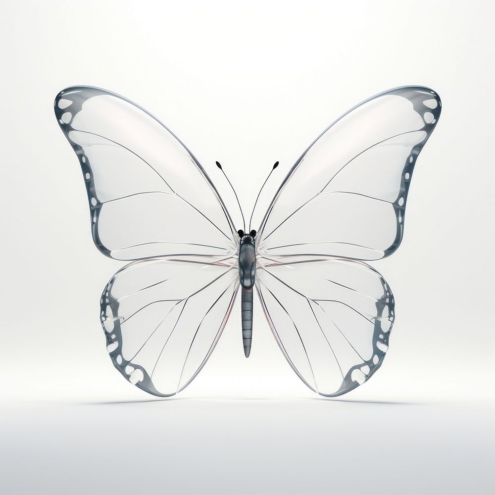 Withe butterfly less detail transparent | Premium Photo Illustration ...