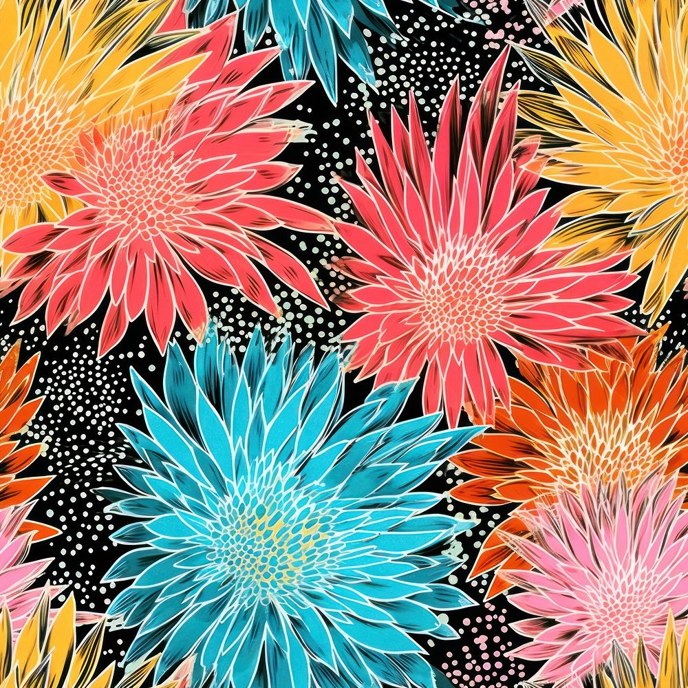 flowers pattern backgrounds abstract plant. | Premium Photo ...