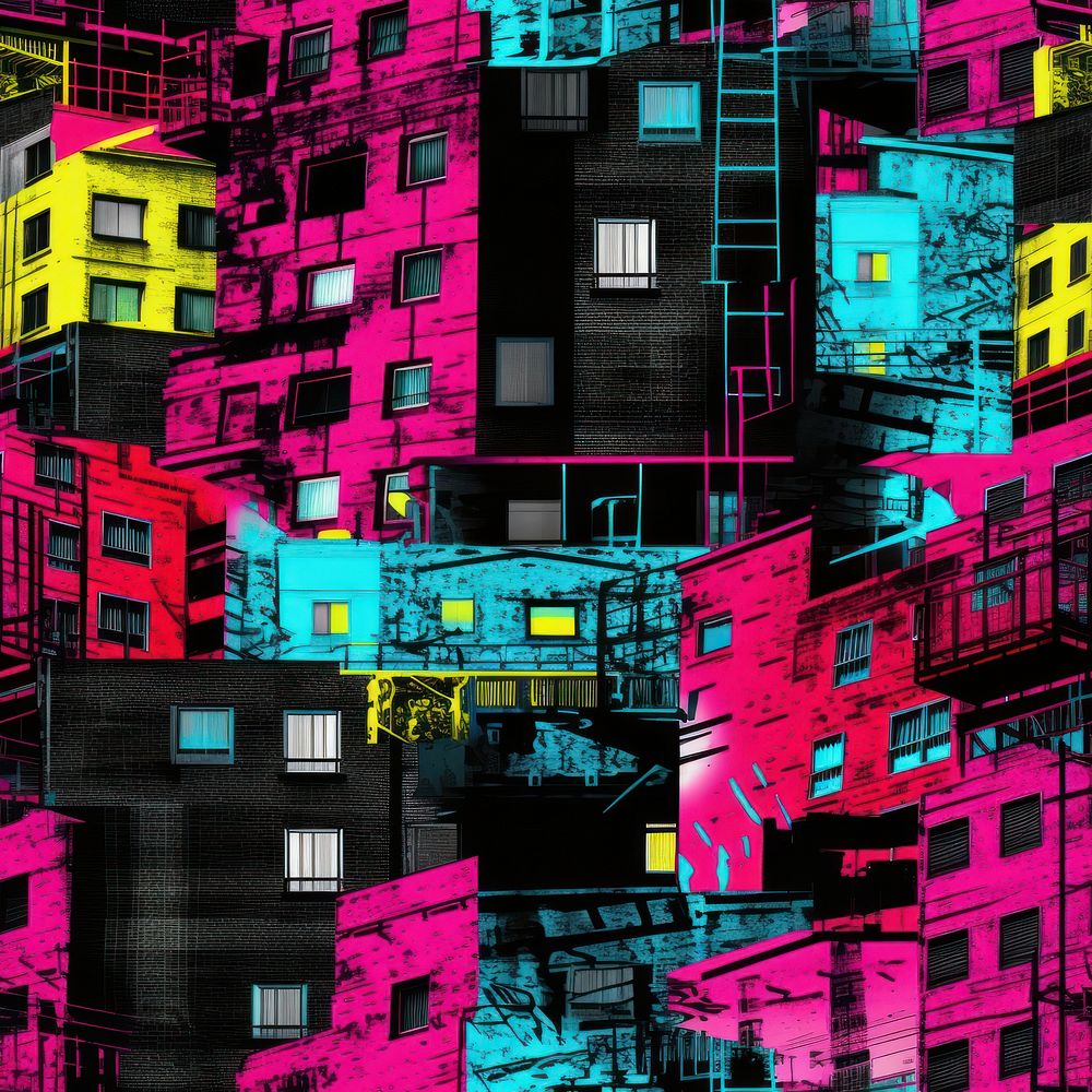 Buildings pattern architecture backgrounds metropolis. | Premium Photo ...