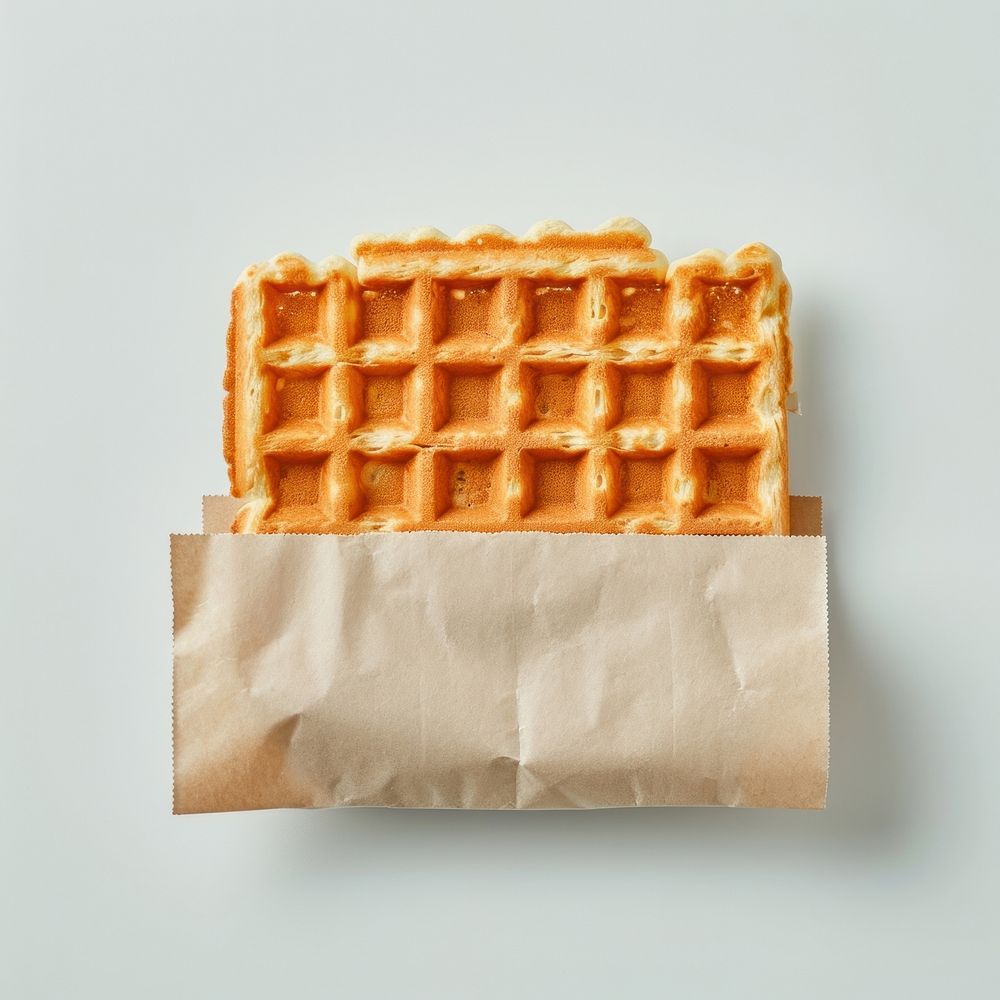 Paper waffel packaging dessert waffle | Free Photo - rawpixel