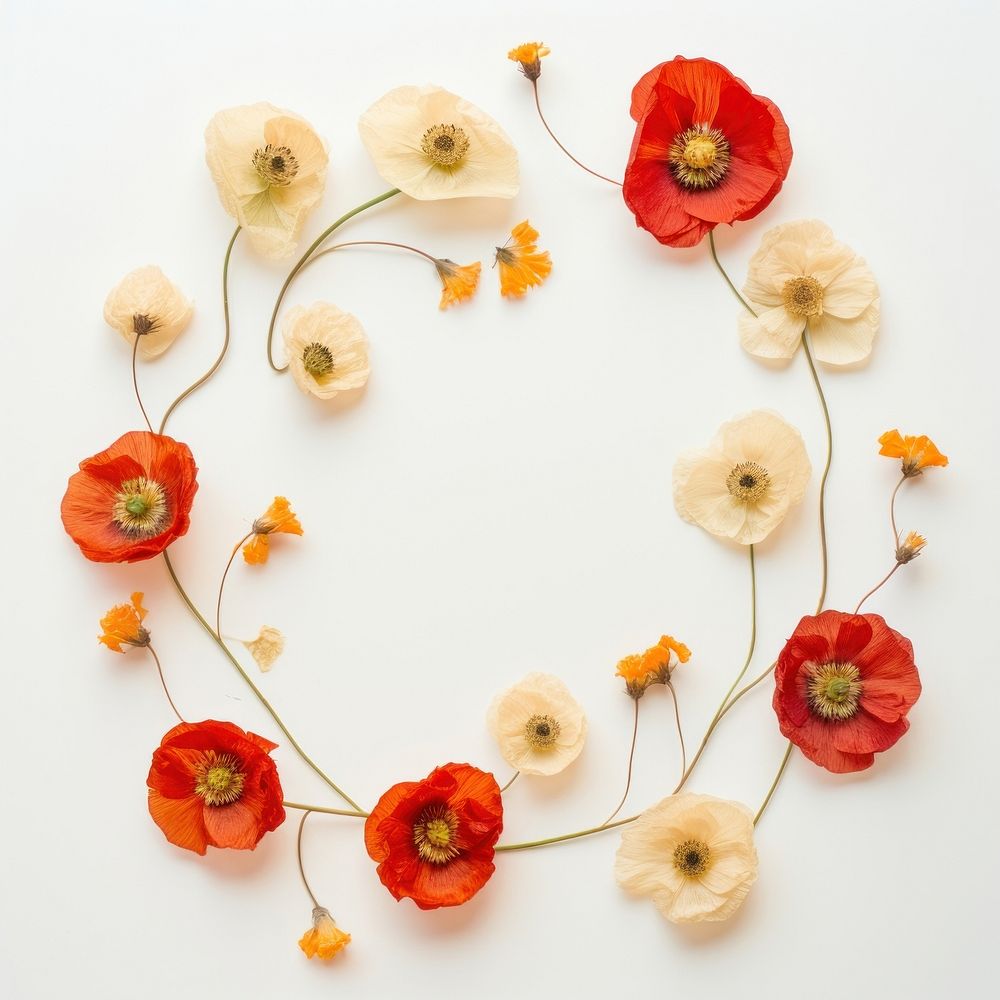 PNG Real pressed poppy flowers | Premium Photo - rawpixel