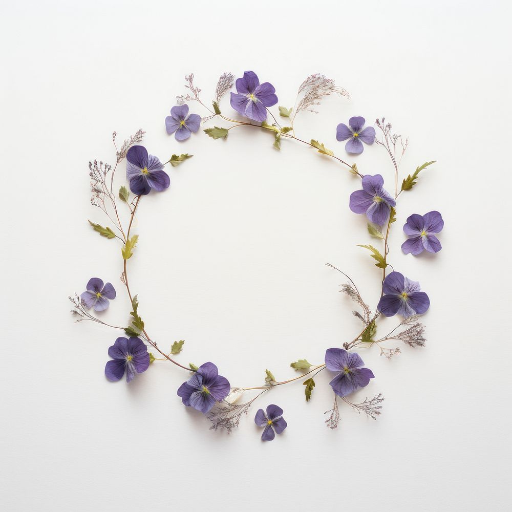 Real pressed violet flowers jewelry | Premium Photo - rawpixel