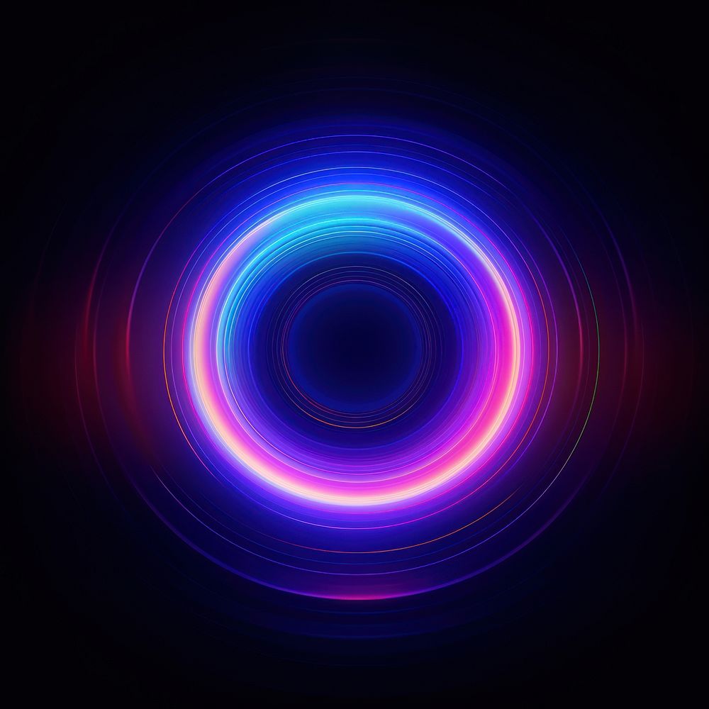 Circular geometric centric neon backgrounds | Premium Photo ...