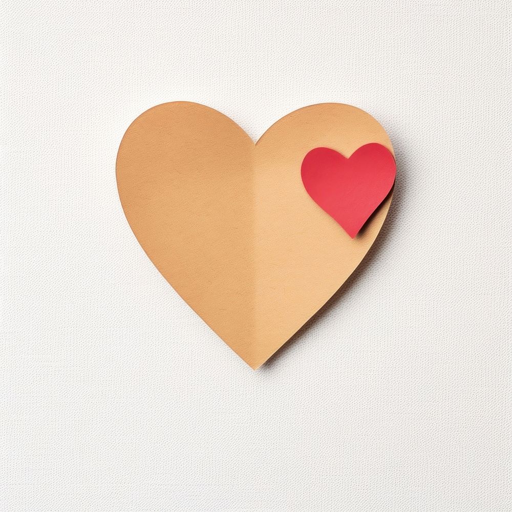 Sticky note heart white background | Premium Photo - rawpixel
