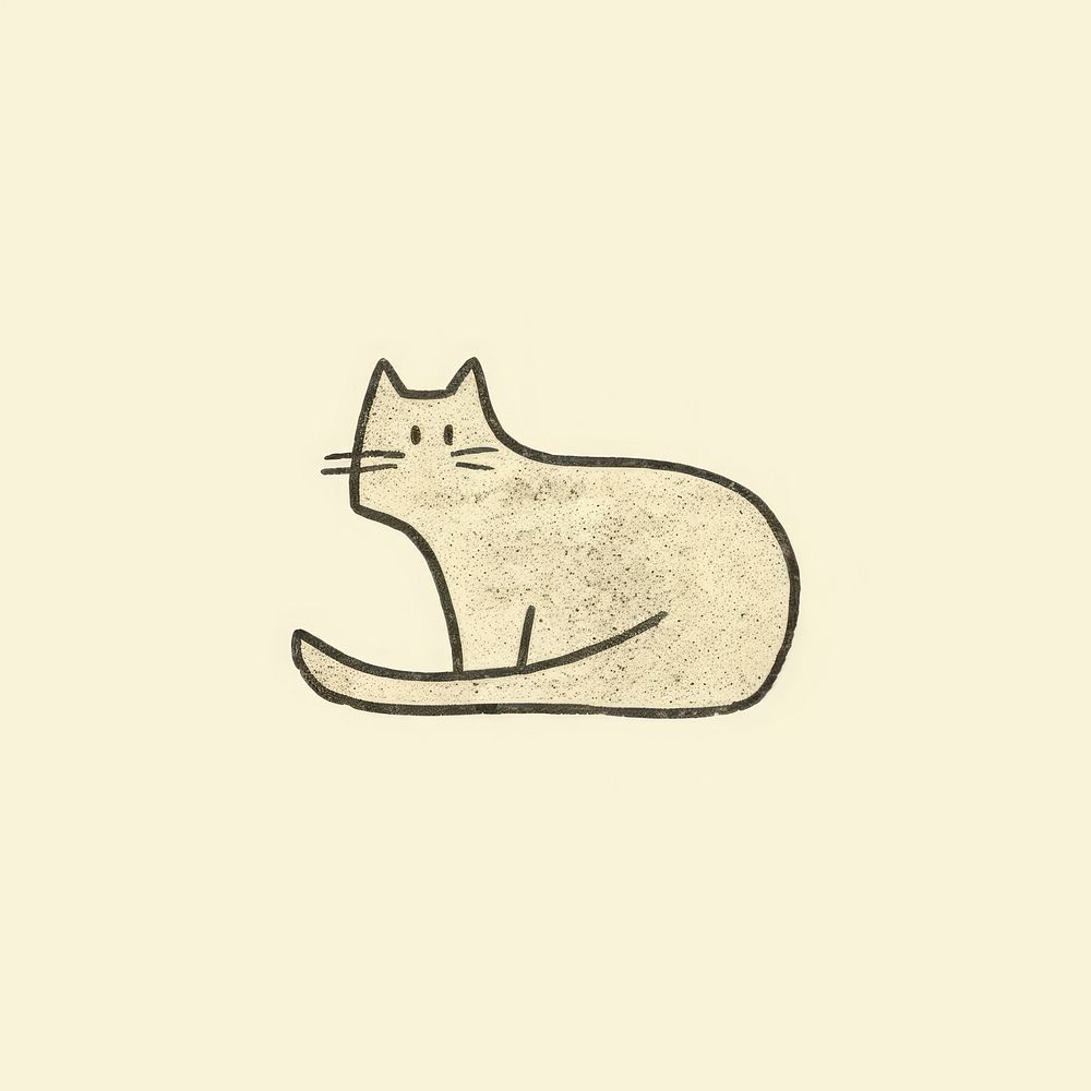 Cat icon drawing animal mammal. | Free Photo Illustration - rawpixel