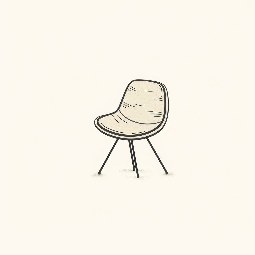 Chair icon furniture drawing absence. | Premium Photo Illustration ...