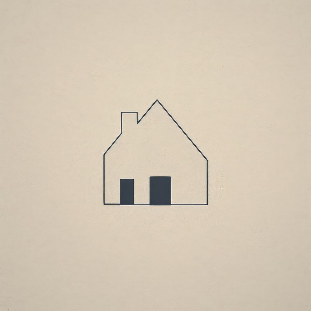 House icon drawing shape architecture. | Free Photo Illustration - rawpixel