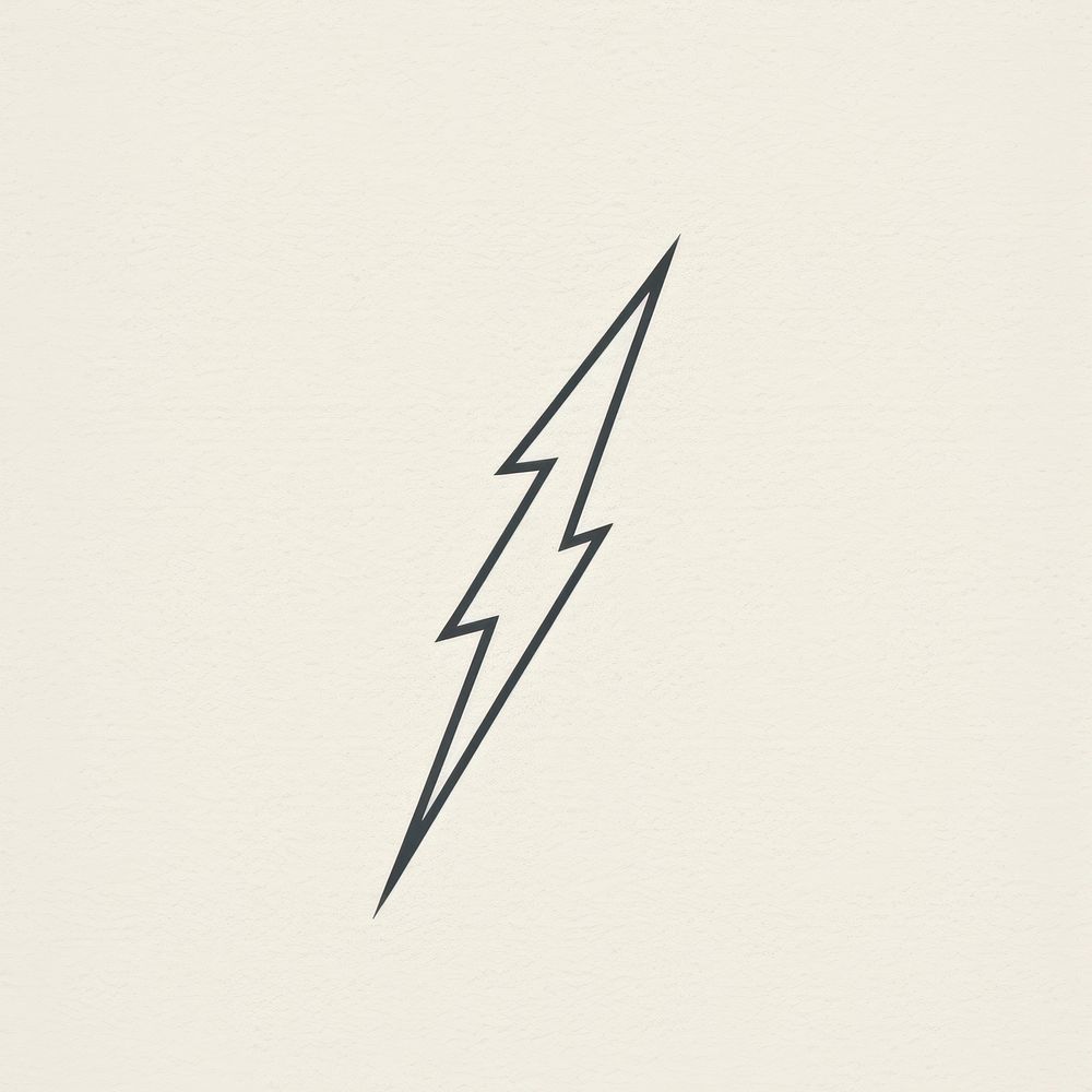 Lightning icon drawing text calligraphy. | Premium Photo Illustration ...