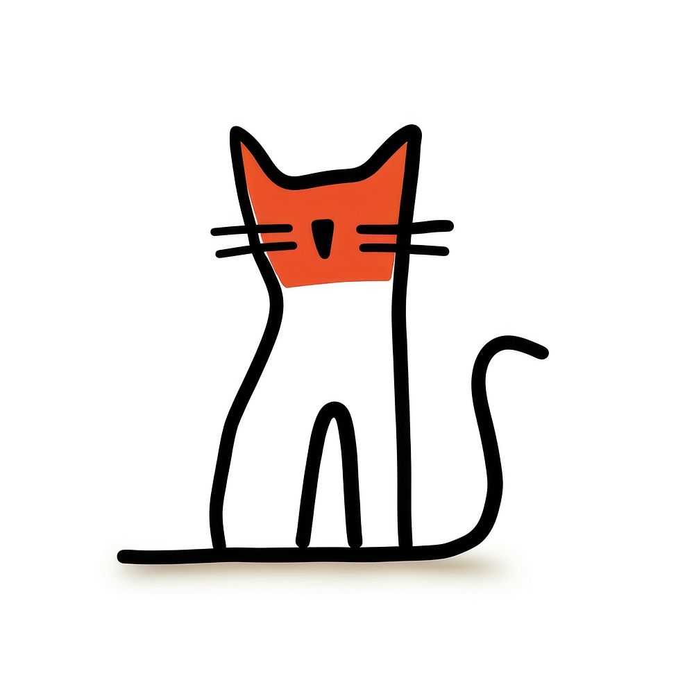 Drawing cat cartoon animal mammal. | Free Photo Illustration - rawpixel
