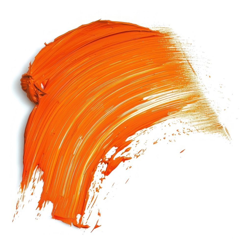 Orange brush stroke paint white | Free Photo Illustration - rawpixel