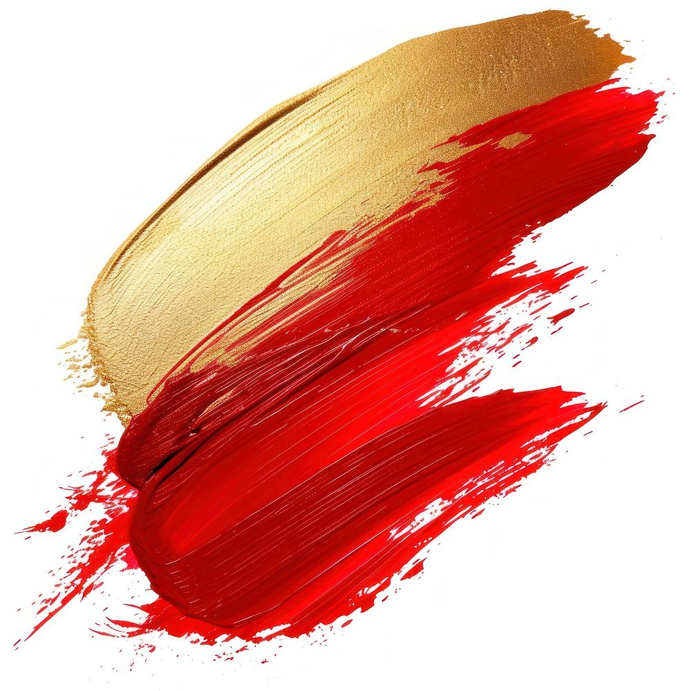 Red and gold brush stroke | Premium Photo - rawpixel