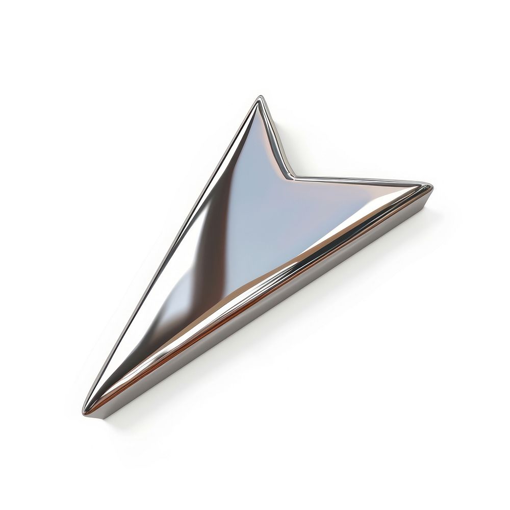 Cursor icon chrome material silver | Free Photo Illustration - rawpixel