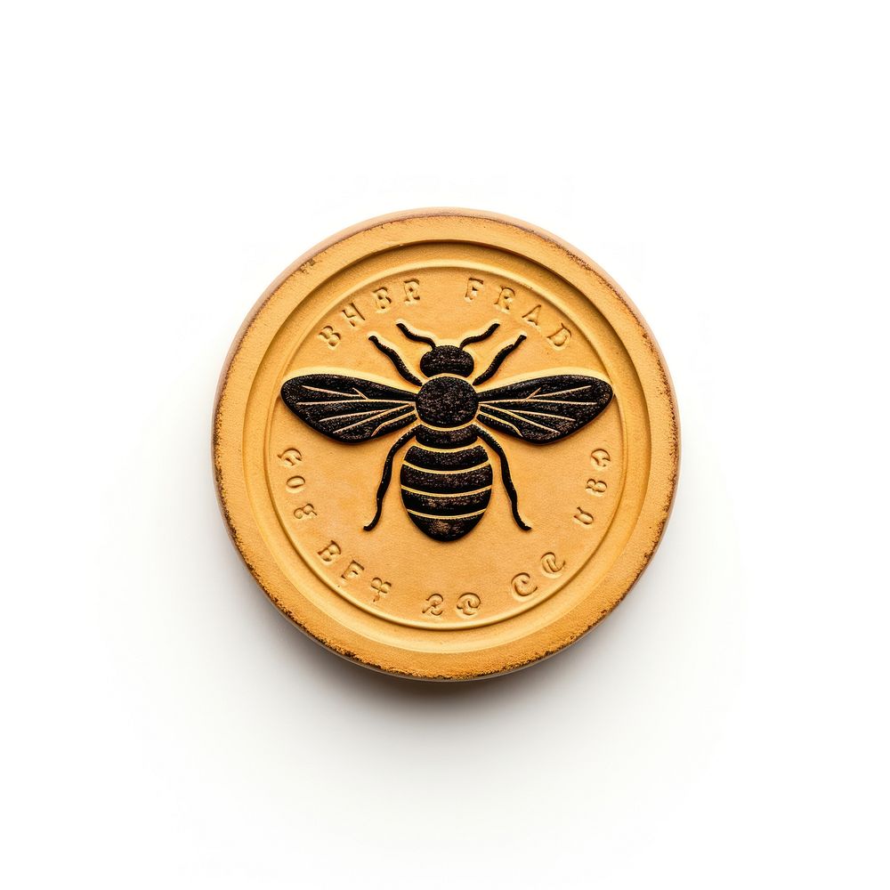 Bee Seal Wax Stamp circle | Free Photo - rawpixel