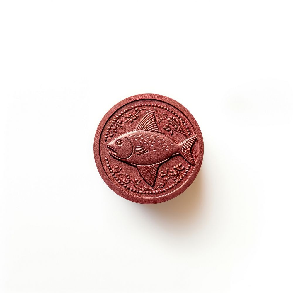 Fish Seal Wax Stamp circle | Free Photo - rawpixel