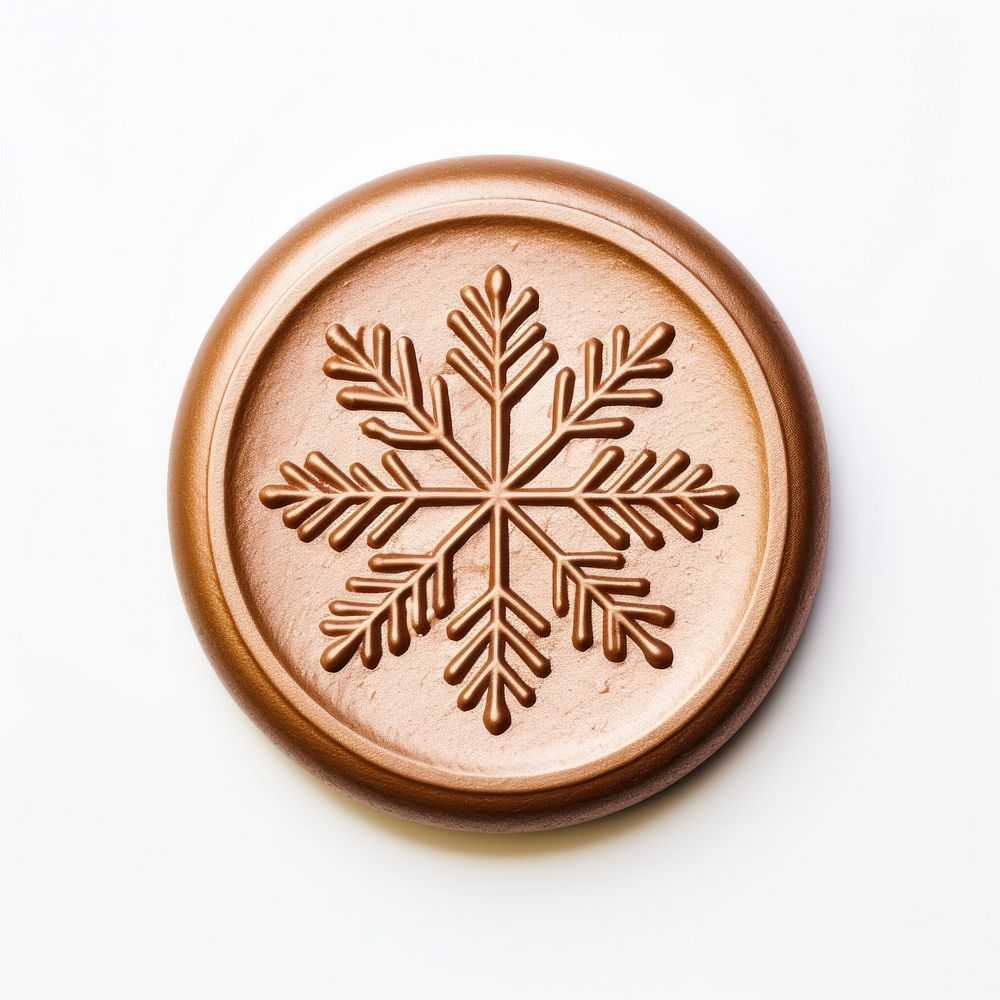 Snowflake Seal Wax Stamp snowflake | Free Photo - rawpixel