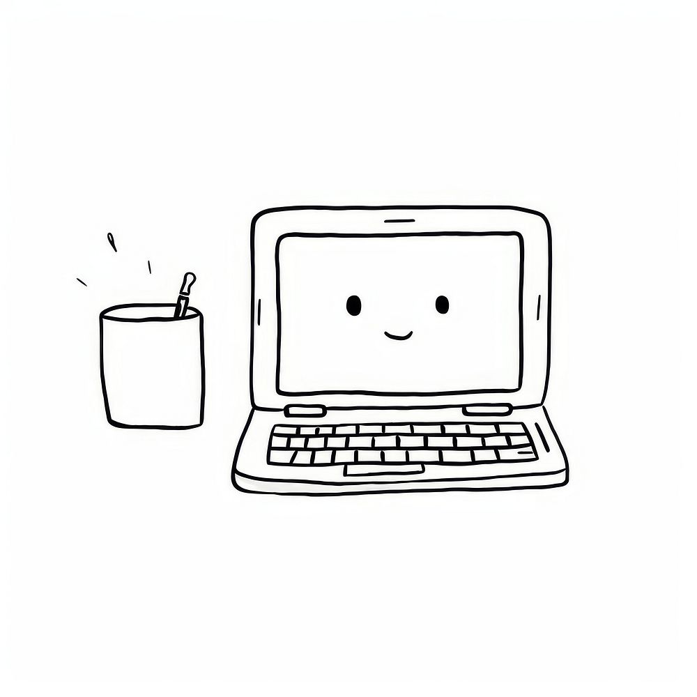 Computer sketch drawing line. | Premium Photo Illustration - rawpixel