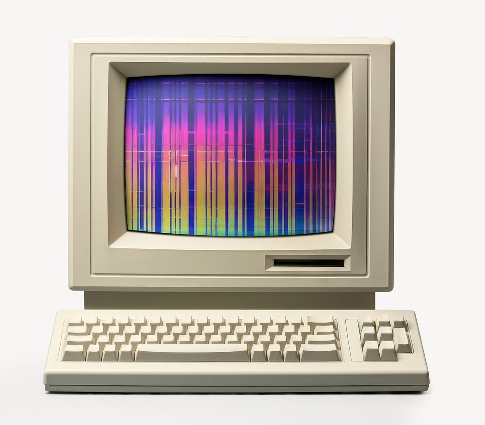 Vintage computer screen mockup psd | Premium PSD Mockup - rawpixel