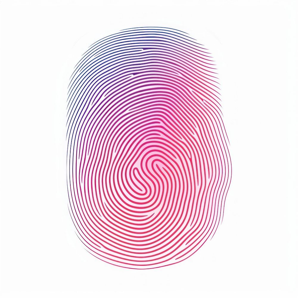 Abstract biometric fingerprint line white | Premium Photo Illustration ...
