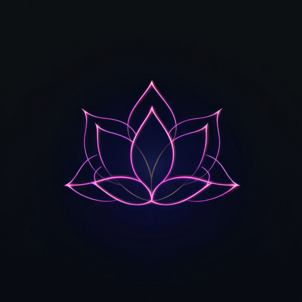 Abstract lotus flower glowing nature | Free Photo Illustration - rawpixel