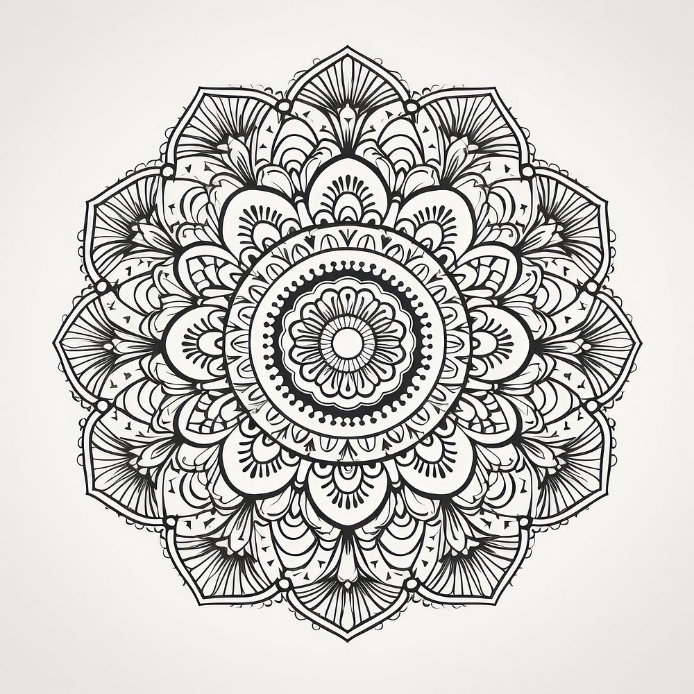 Mandala pattern drawing sketch. | Premium Photo Illustration - rawpixel