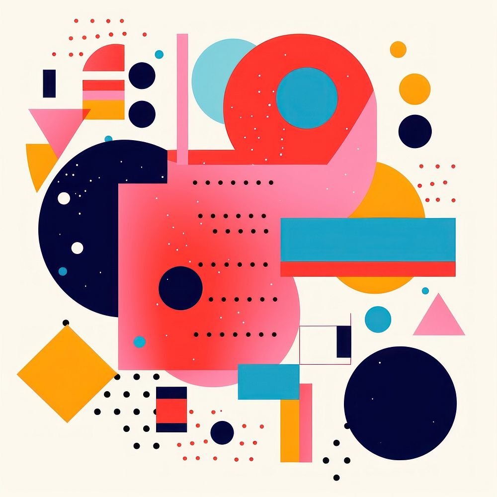Memphis design geometric shape art | Premium Photo Illustration - rawpixel