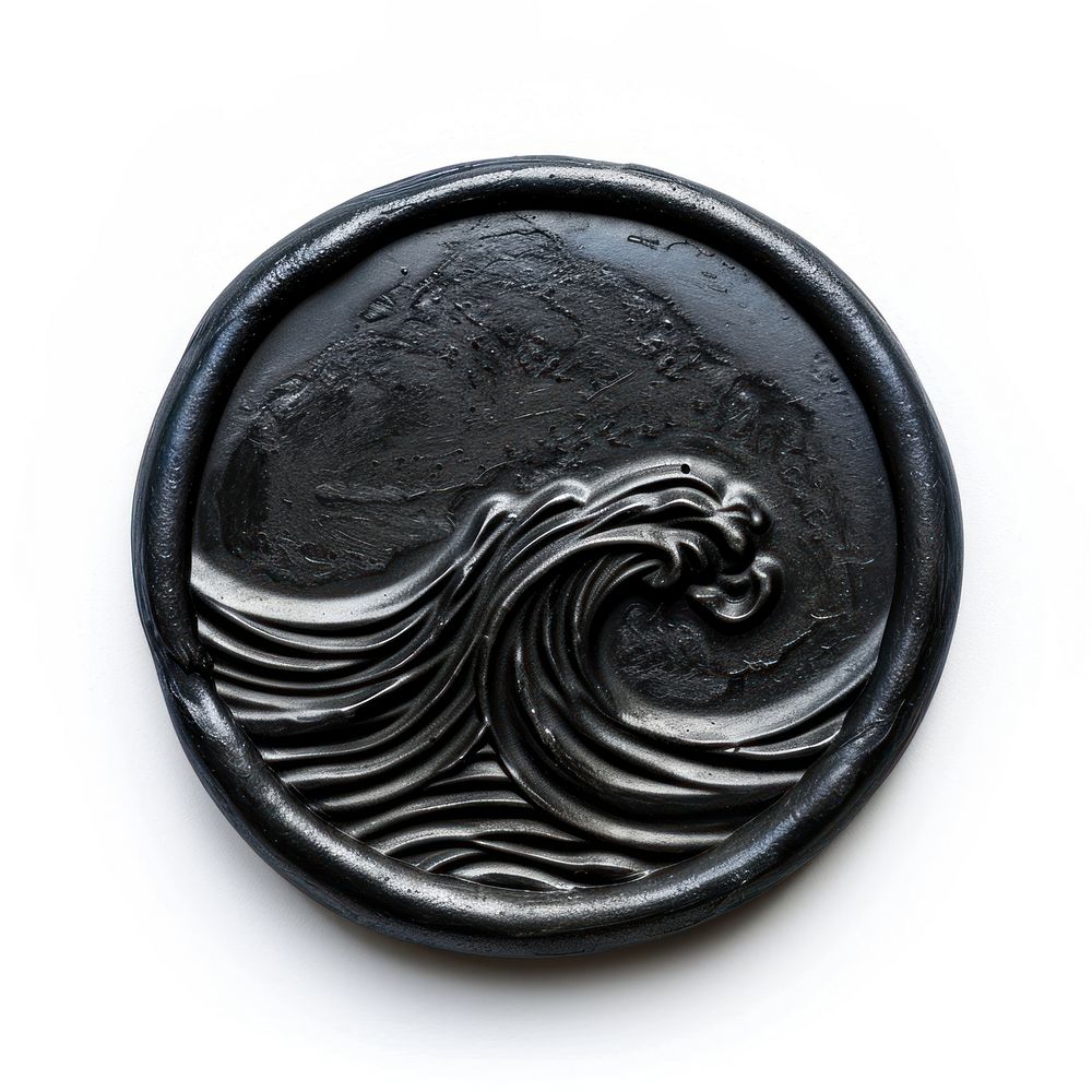 Seal Wax Stamp wave white | Free Photo - rawpixel