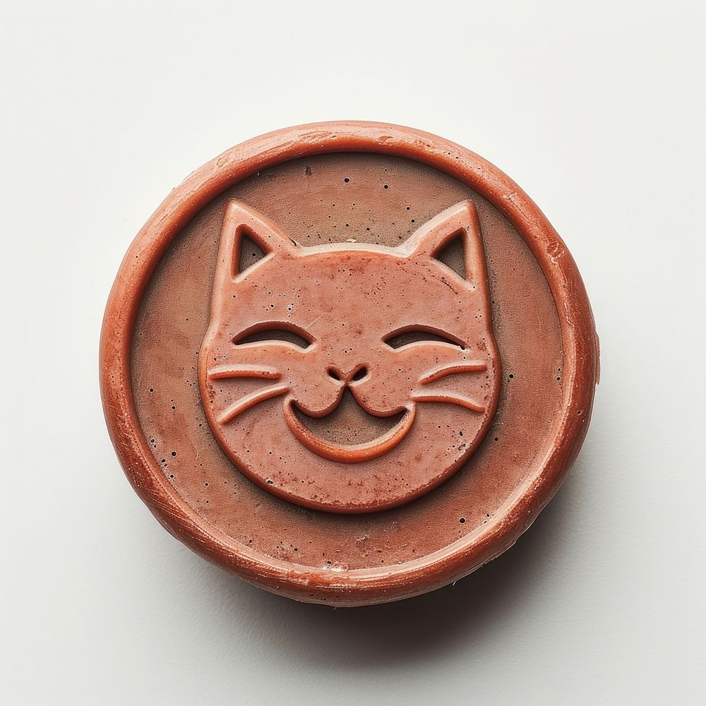 Seal Wax Stamp smiling cat | Premium Photo - rawpixel