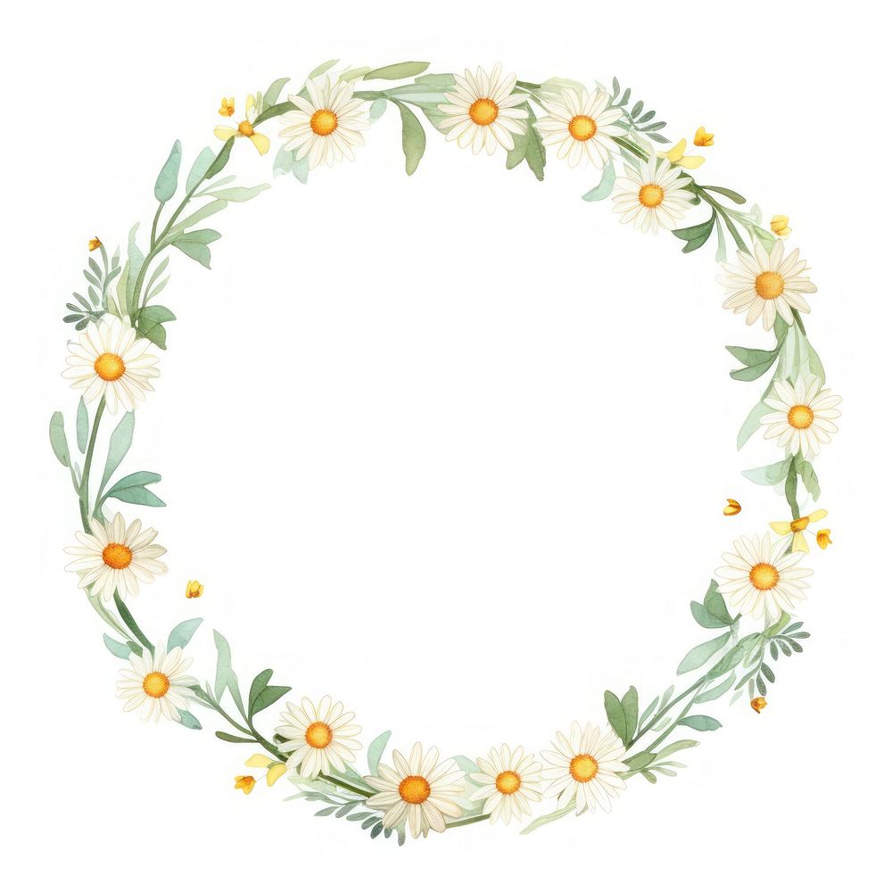 Little daisy circle border pattern | Free Photo Illustration - rawpixel