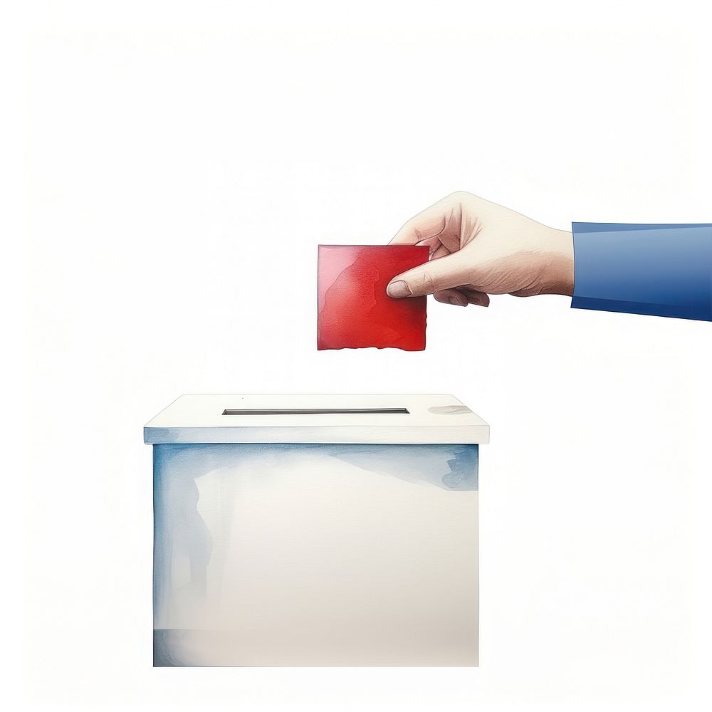 Vote hand red box. | Premium Photo Illustration - rawpixel