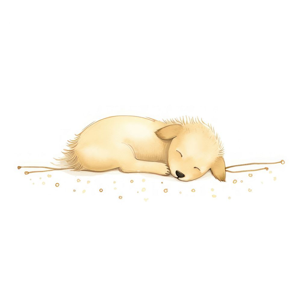 Baby dog sleep drawing animal | Premium Photo Illustration - rawpixel