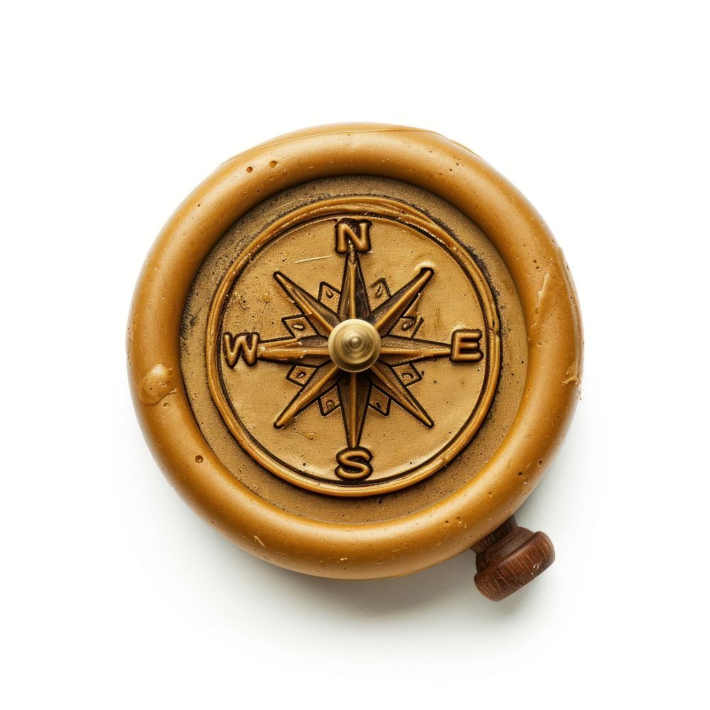 Seal Wax Stamp compass white | Free Photo - rawpixel