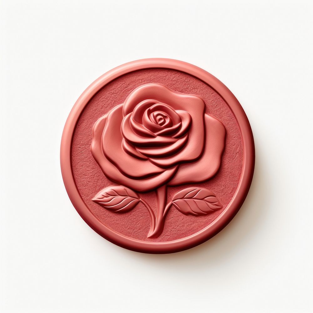 Seal Wax Stamp rose white | Free Photo - rawpixel