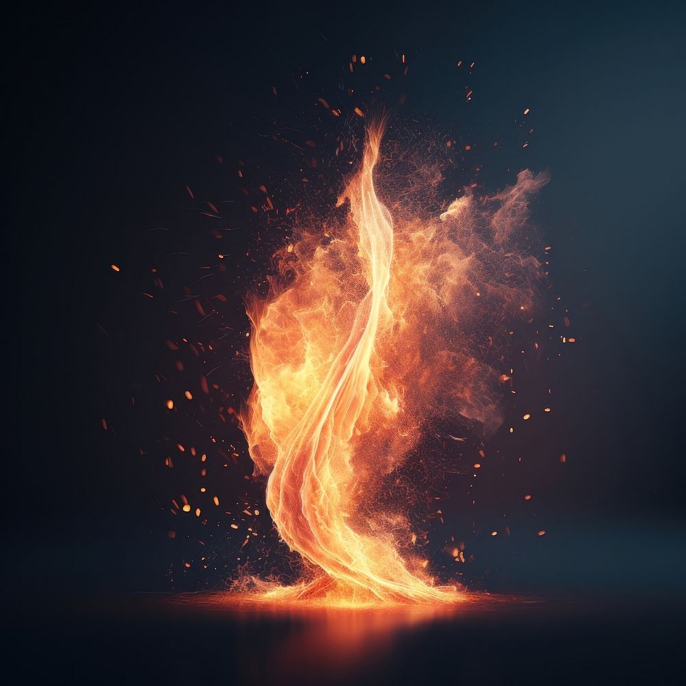 Flame spark bonfire illuminated exploding. | Premium Photo - rawpixel