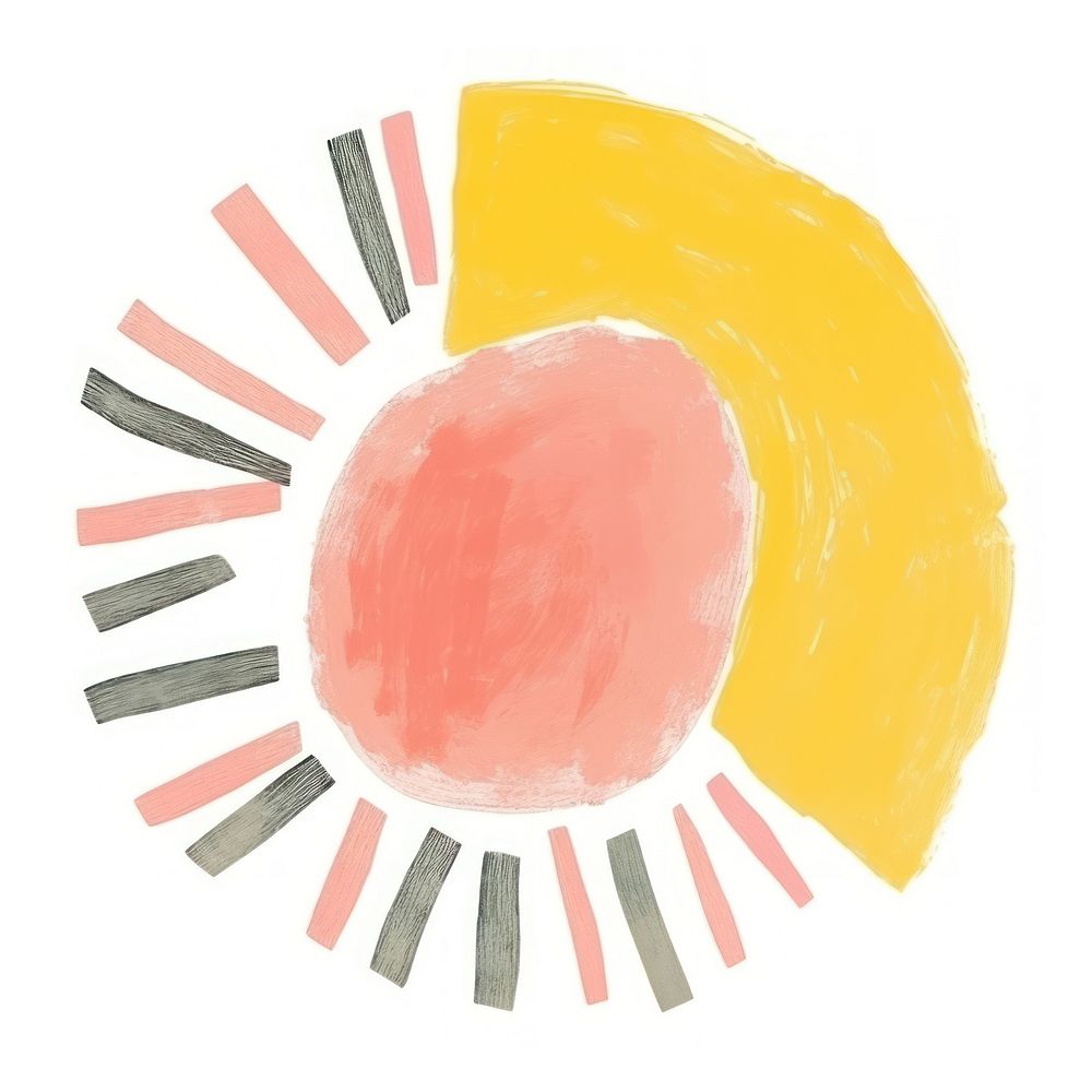 Abstract sun shape art painting | Premium Photo Illustration - rawpixel