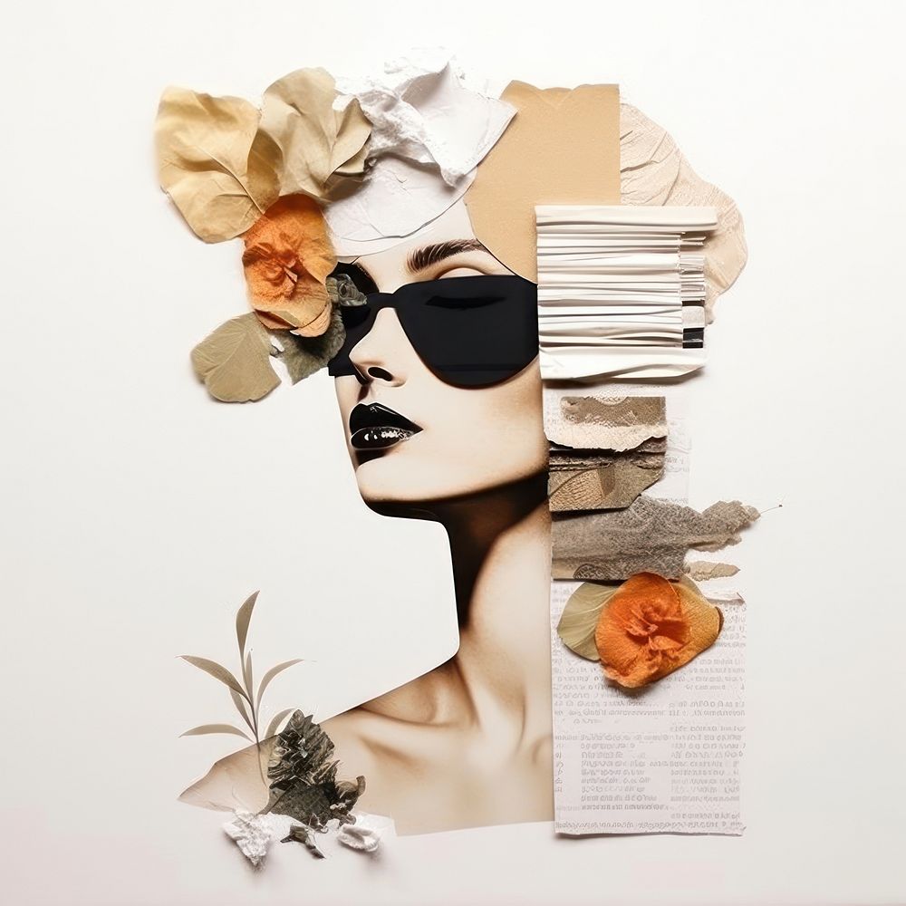 Recycle paper collage art representation | Free Photo Illustration ...
