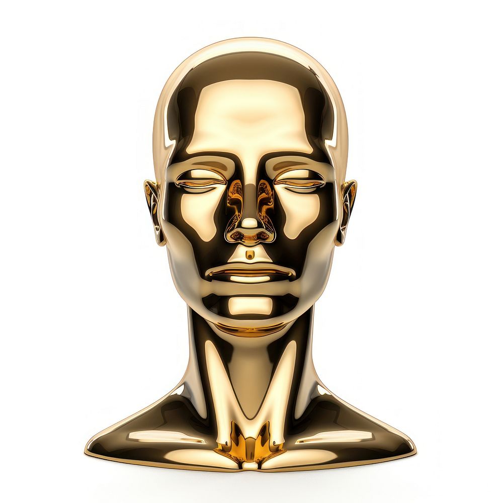 Head human shiny adult gold | Free Photo Illustration - rawpixel