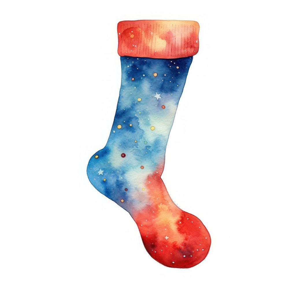 Sock Watercolor style star white | Premium Photo Illustration - rawpixel