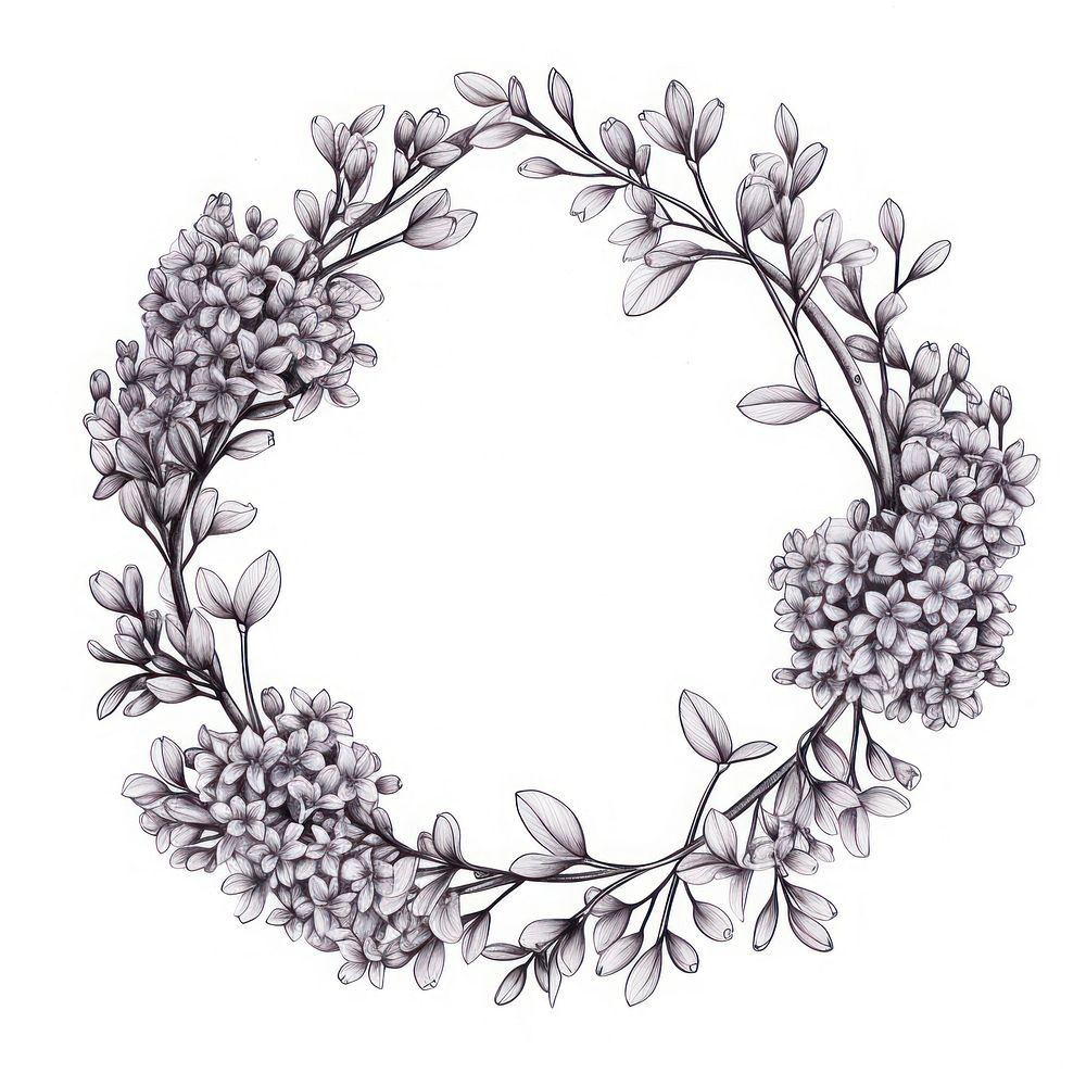 Circle frame lilac drawing sketch | Free Photo Illustration - rawpixel