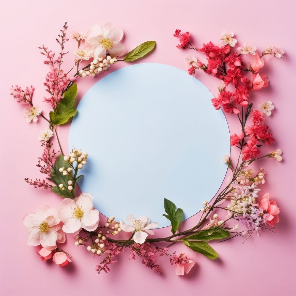 Floral frame spring flower photography | Premium Photo - rawpixel