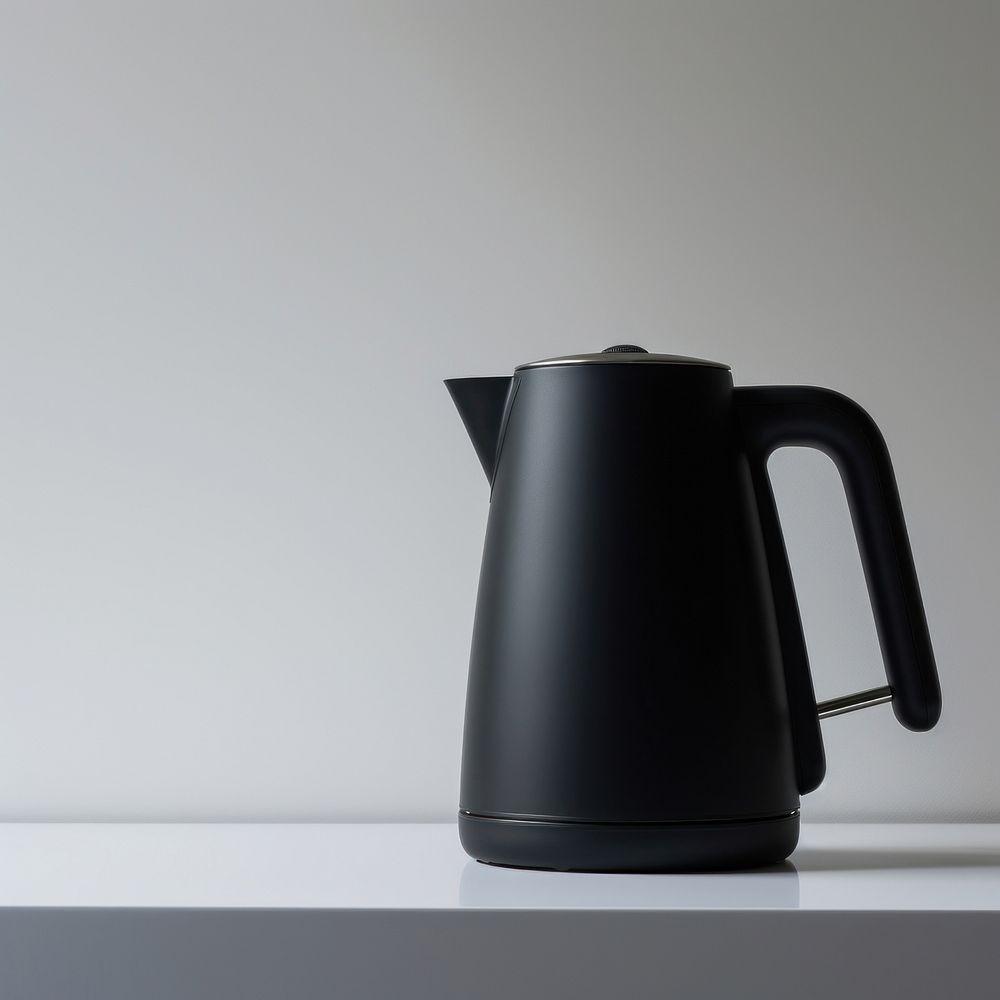 black minimal gelectric kettle cup | Premium Photo - rawpixel