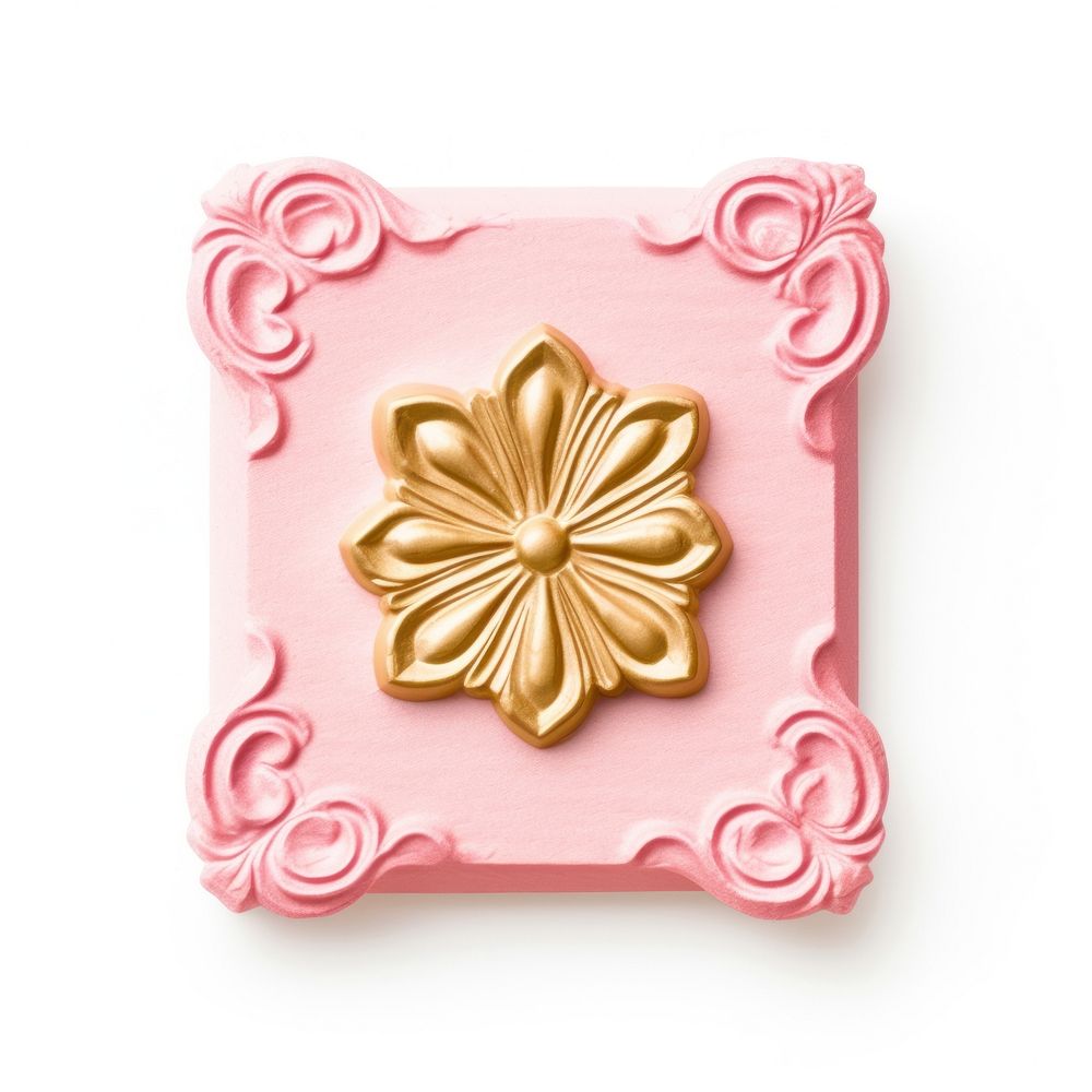 Rectangle gold pink bow. | Premium Photo - rawpixel