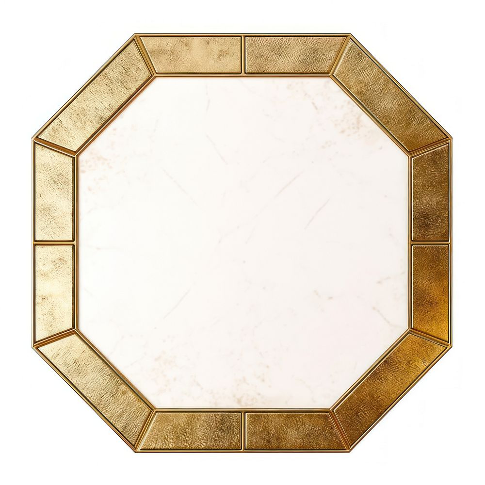 Octagon frame gold white background. | Premium Photo - rawpixel