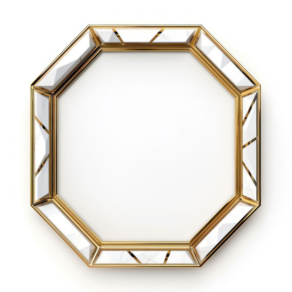 Octagon photo gold white background. | Free Photo - rawpixel
