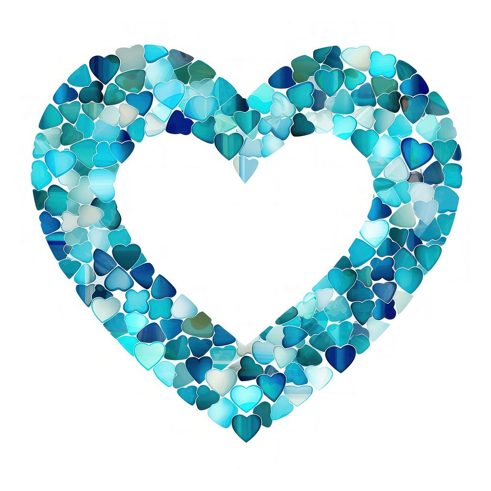 Heart turquoise backgrounds heart. | Premium Photo Illustration - rawpixel