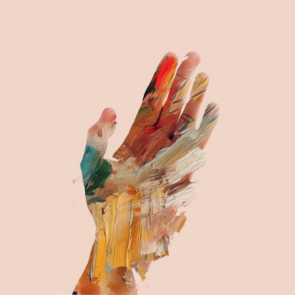 Painting hand art abstract. | Premium Photo Illustration - rawpixel