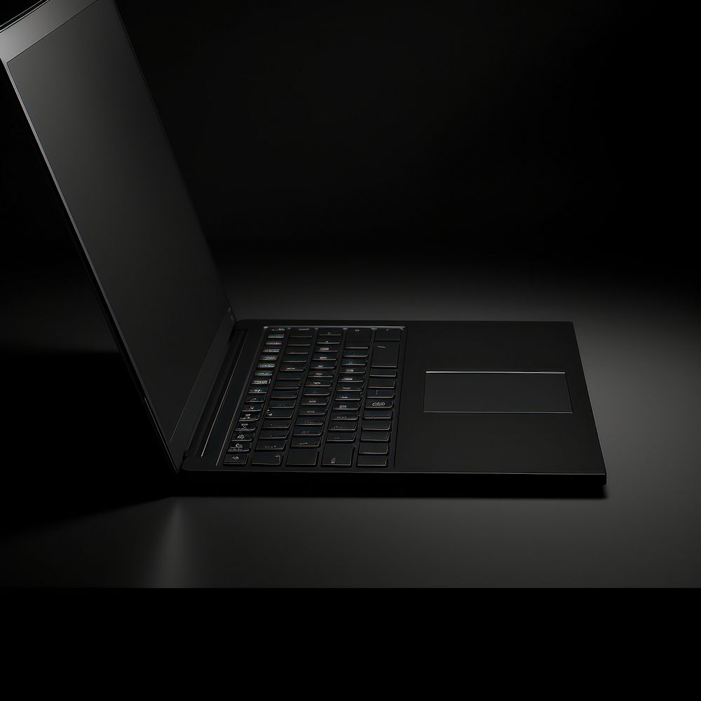 Laptop computer black electronics. | Premium Photo - rawpixel