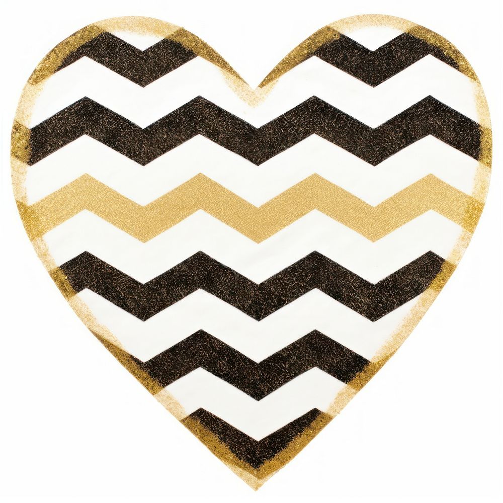 Chevron heart shape ripped paper | Premium Photo Illustration - rawpixel