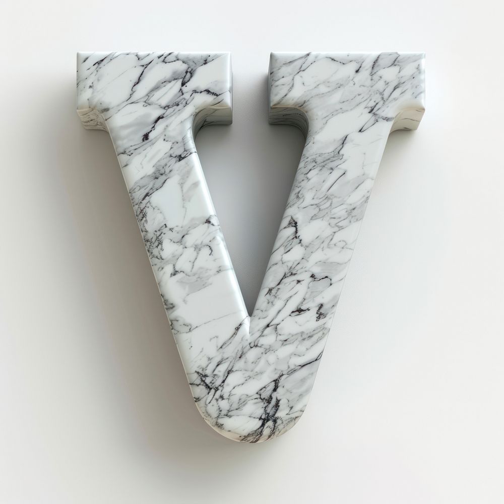 Letter V white white background | Free Photo Illustration - rawpixel