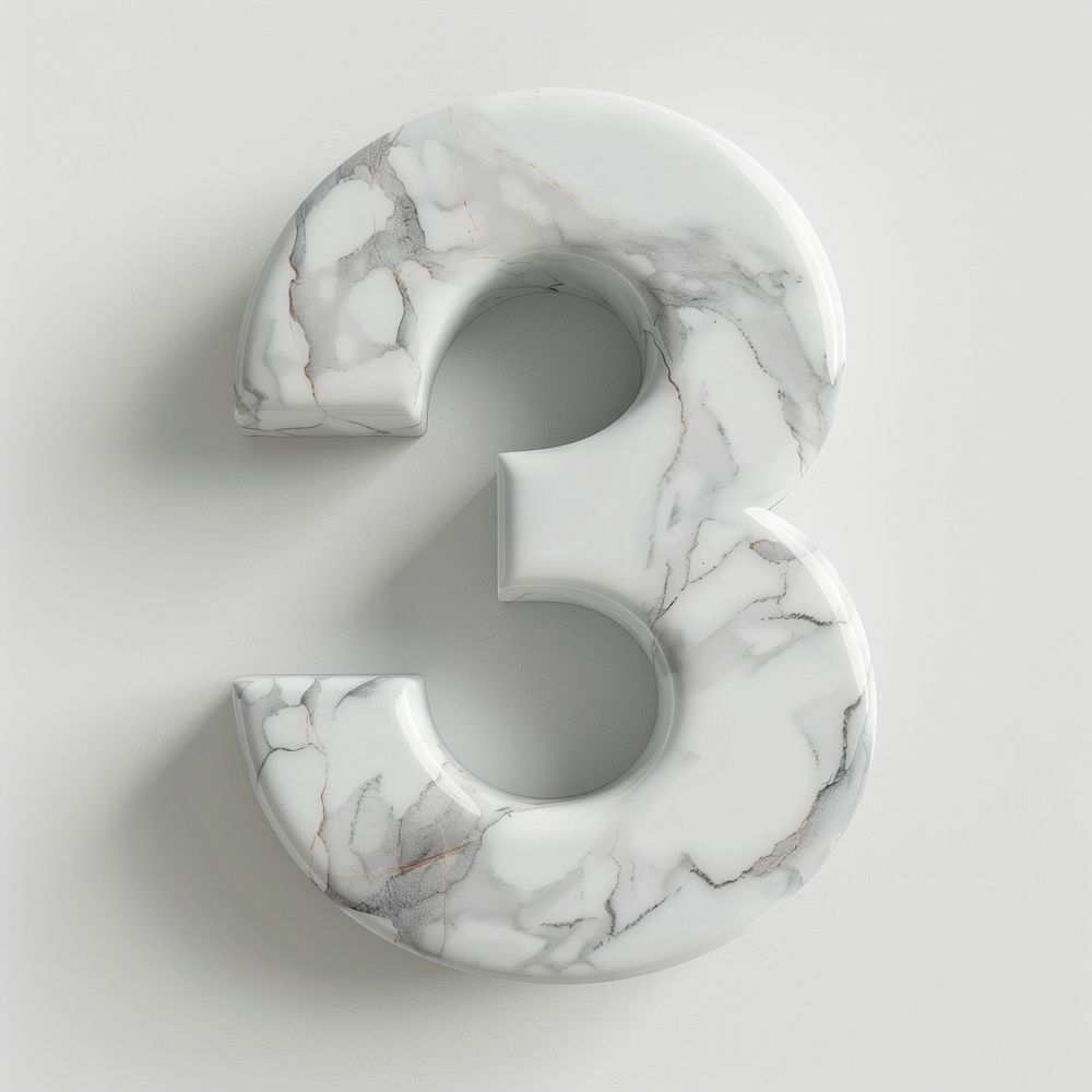 Number 3 number symbol shape. | Premium Photo Illustration - rawpixel